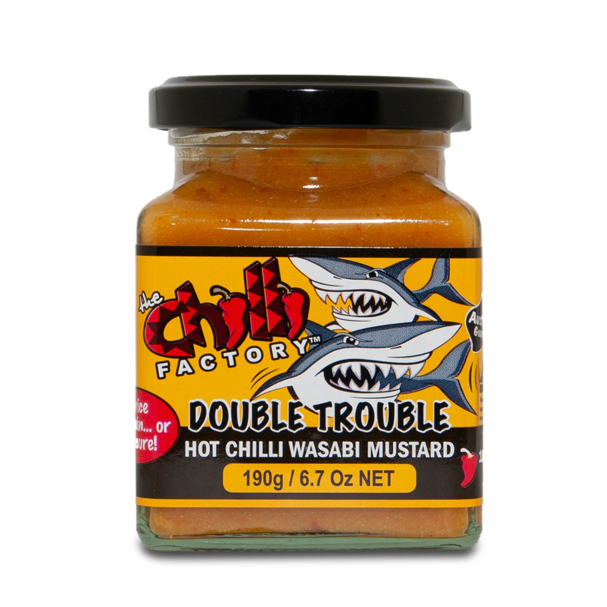 Double Trouble Hot Chilli Wasabi Mustard | Habanero Ghost Pepper ...